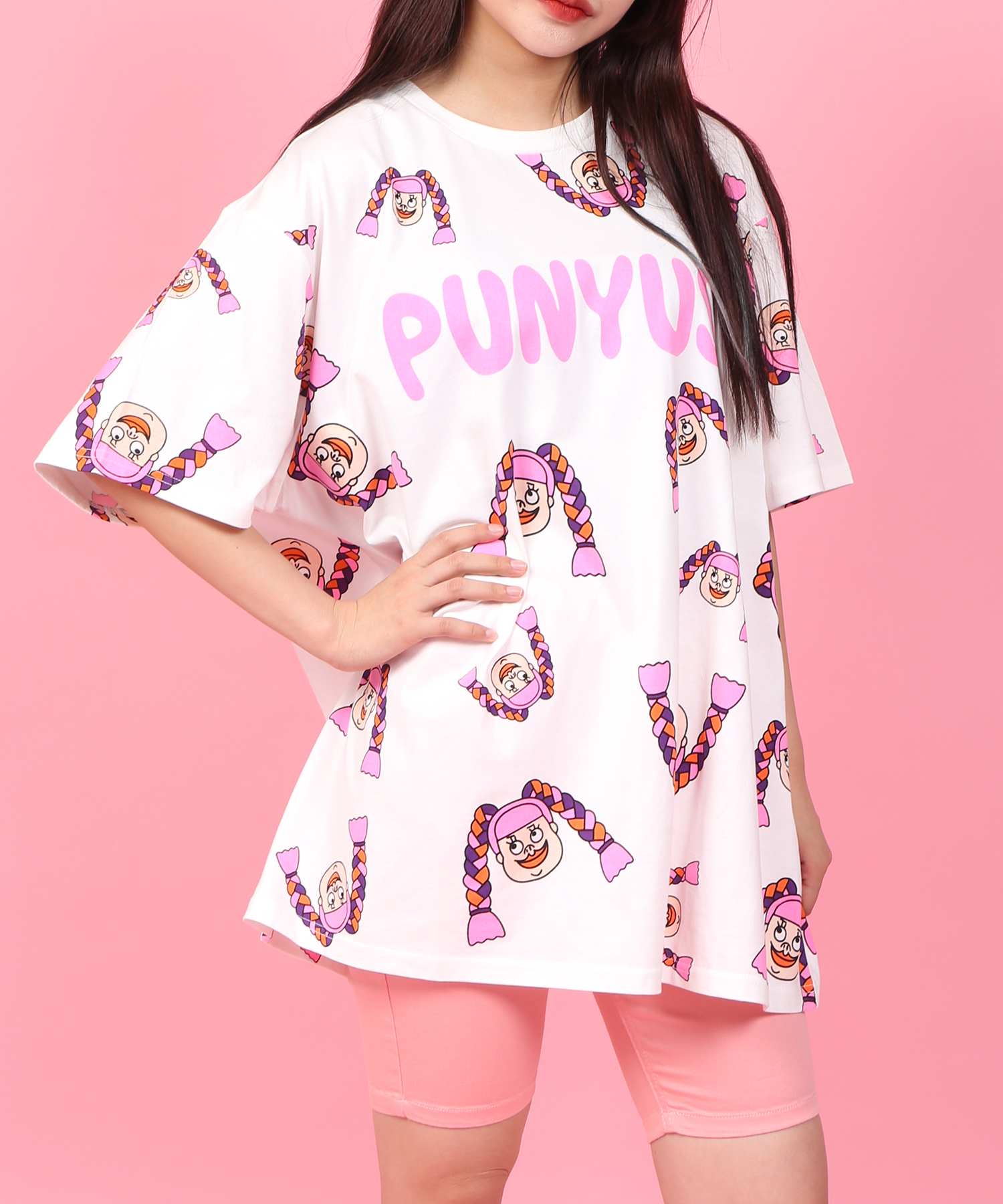 NAOMIチャン総柄Tシャツ[商品：PN21SS-057] - PUNYUS Online Store / 公式通販