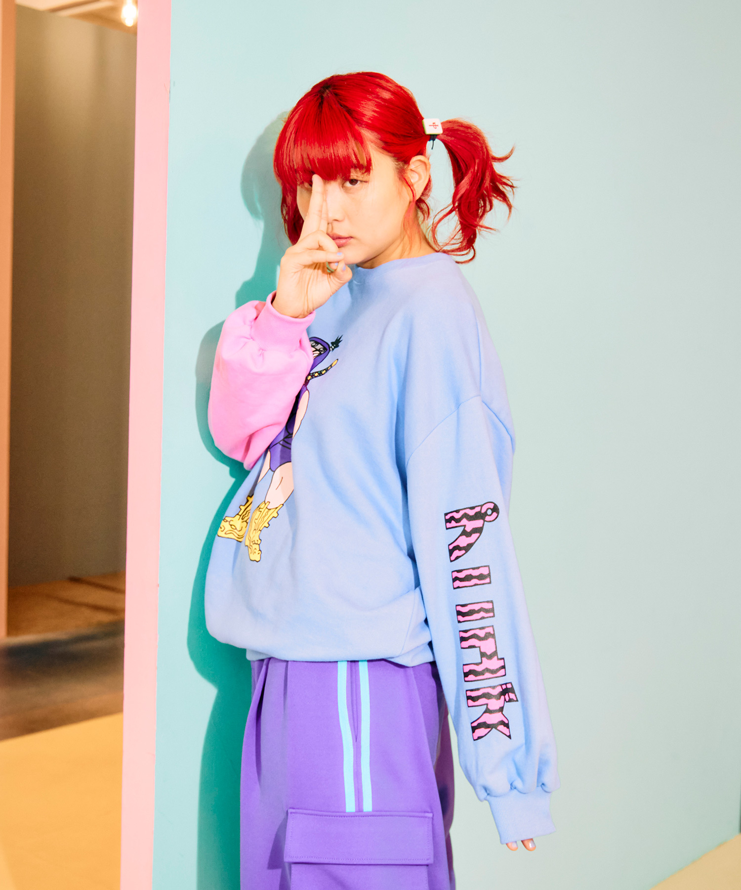 NINJAバイカラースウェット[商品：PN23AW-049] - PUNYUS Online Store / 公式通販