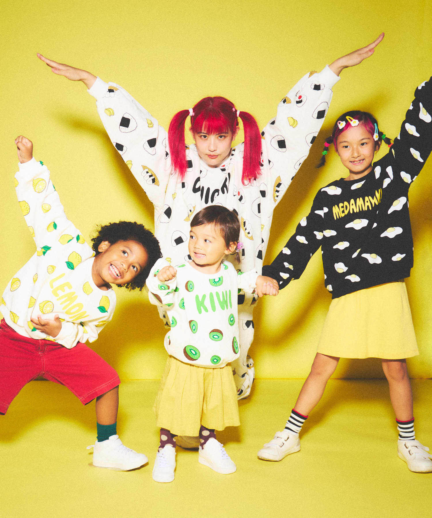 キッズフード総柄スウェット[商品：PNK24AW-001] - PUNYUS Online Store / 公式通販